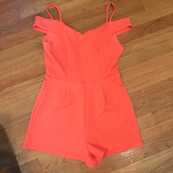 Derek Heart | Other | Coral Romper | Poshmark
